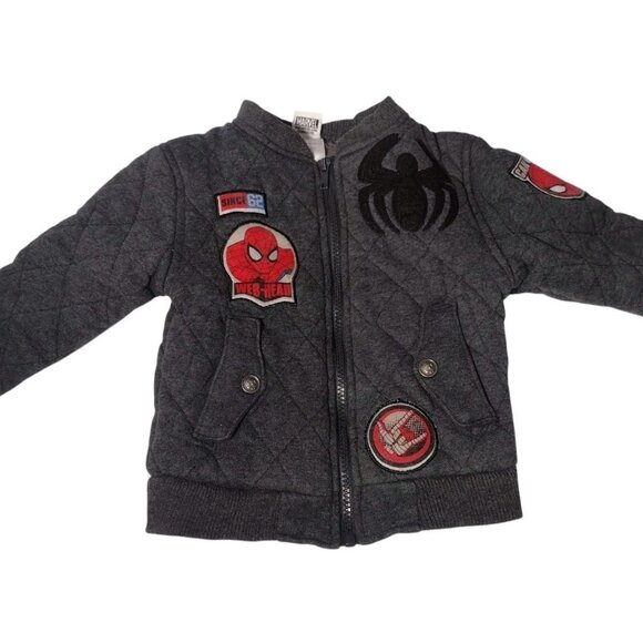 Marvel | Jackets & Coats | Marvel Kids Quilted Toddler Spiderman Jacket ...